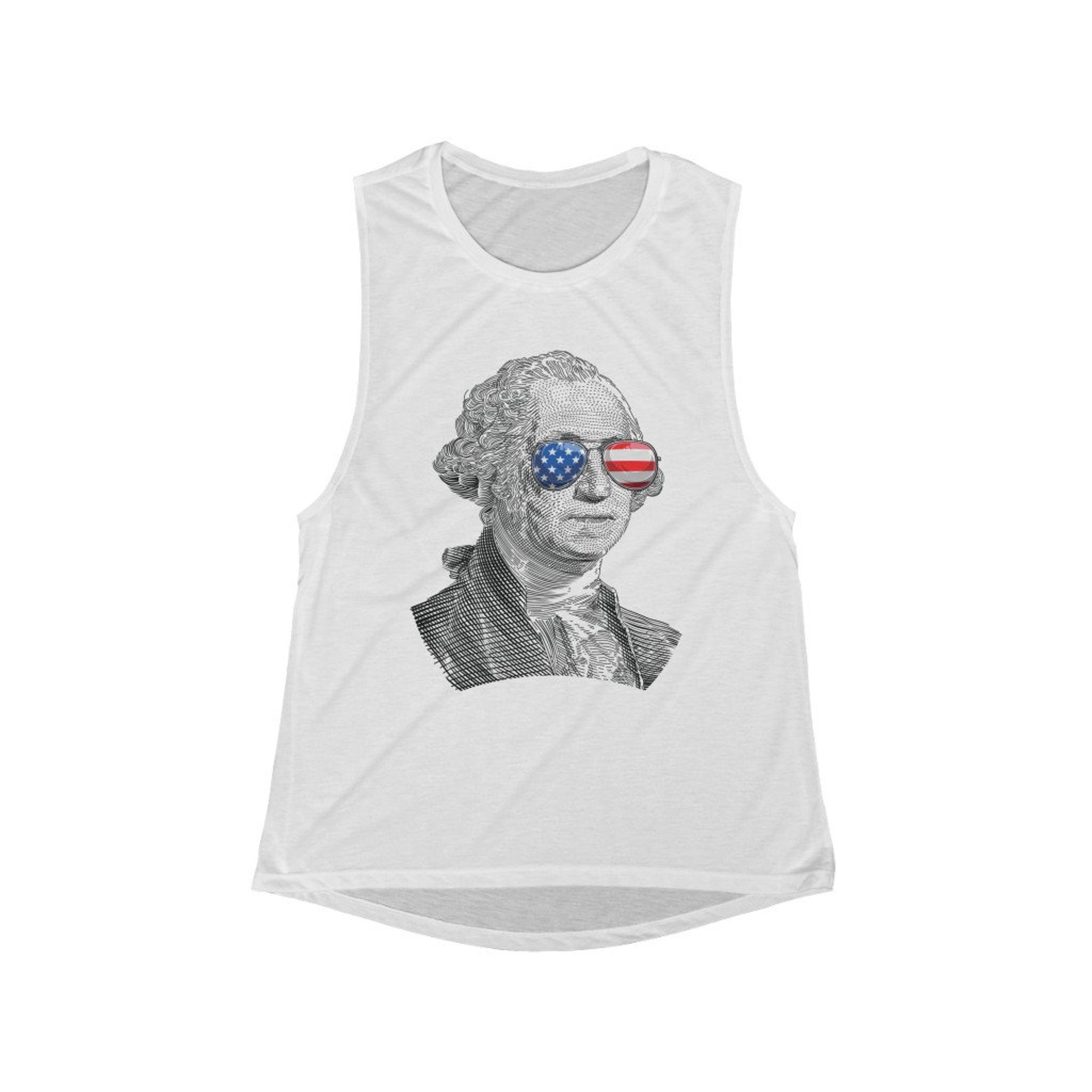 4th July Tank / George Washington Shades Muscle tank / | Etsy
