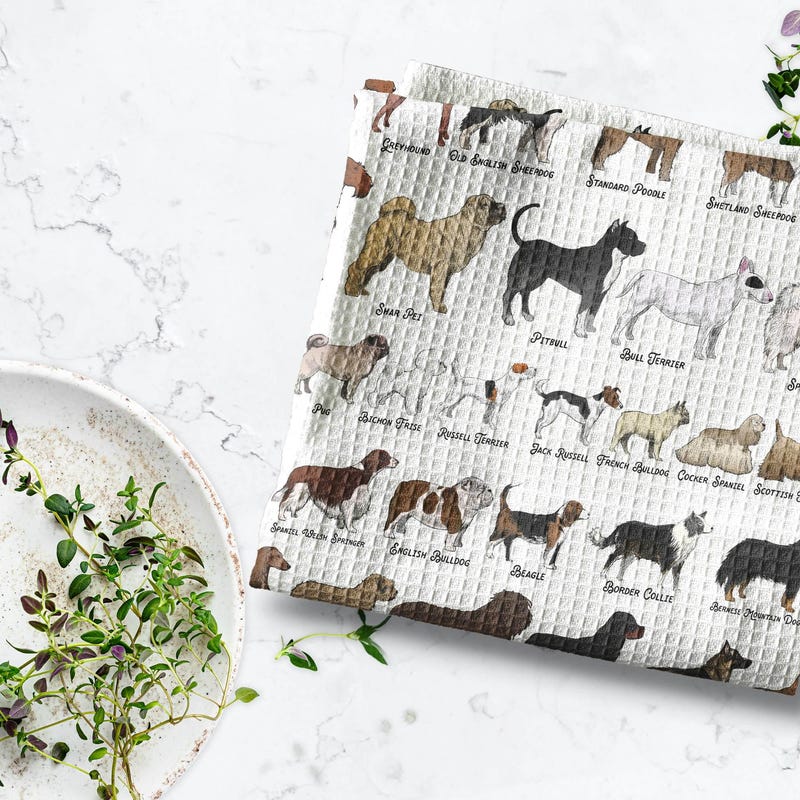 Vintage Bath Towel Dog - Etsy