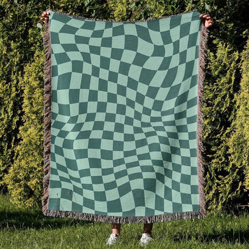 Checkered Blanket - Etsy