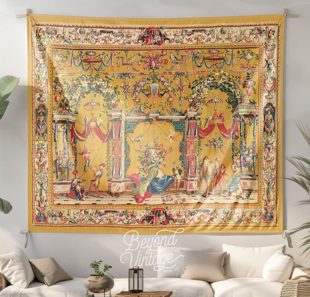Medieval Wall Hanging Tapestry, Light Academia Dorm Decor, Vintage Art ...