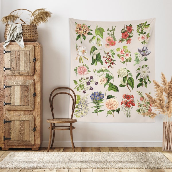 Floral Tapestry - Etsy