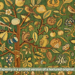 Tree of Life Tapestry, Medieval Vintage Animal Art Wall Hanging, Light ...