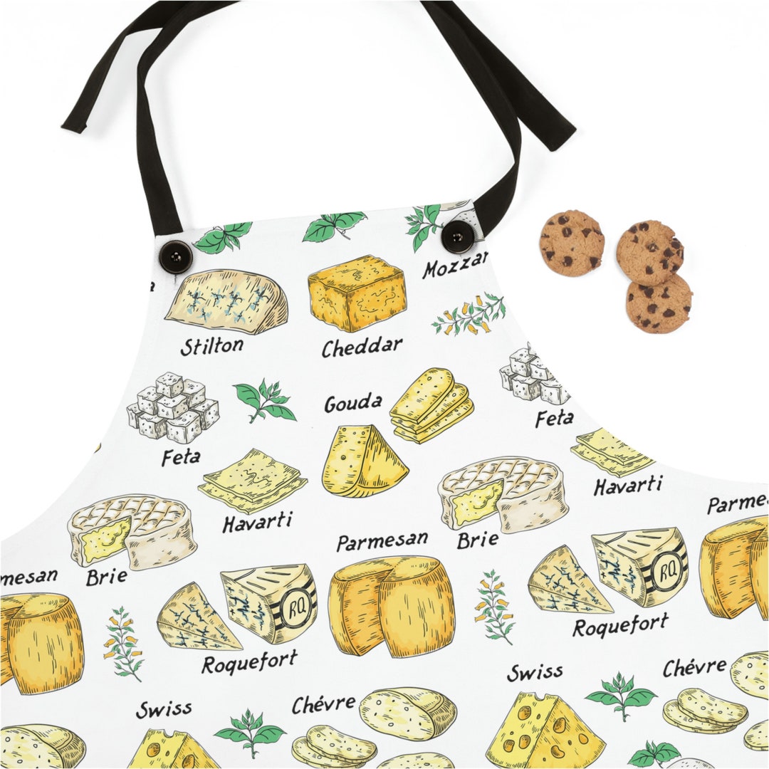 Cheese Types Apron Cheese Lover Gifts Funny Gifts for Men or Women ...
