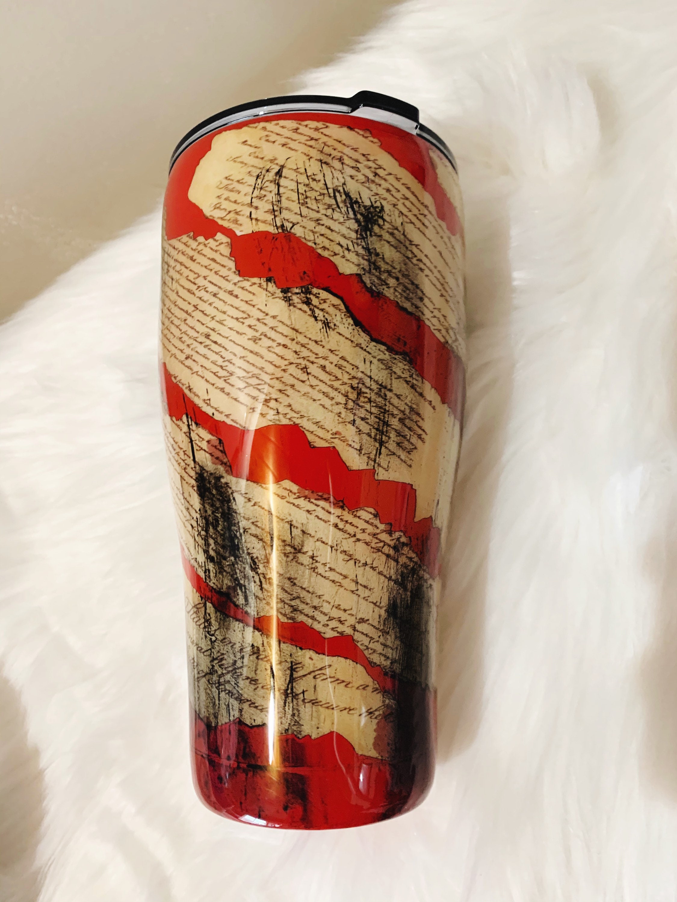 Distressed Constitution Paper Flag Tumbler - Etsy