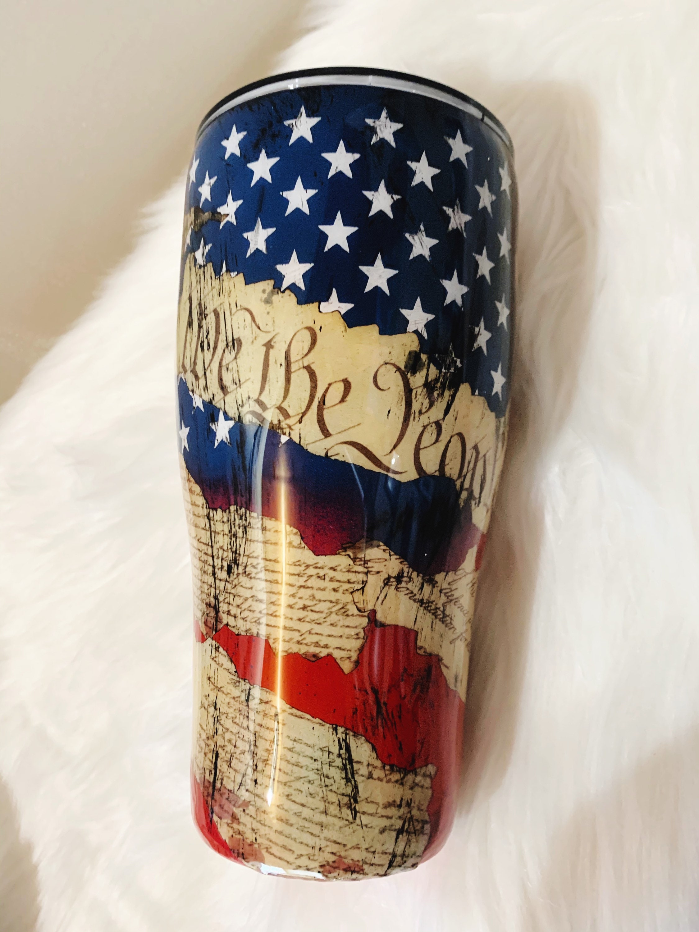 Distressed Constitution Paper Flag Tumbler - Etsy