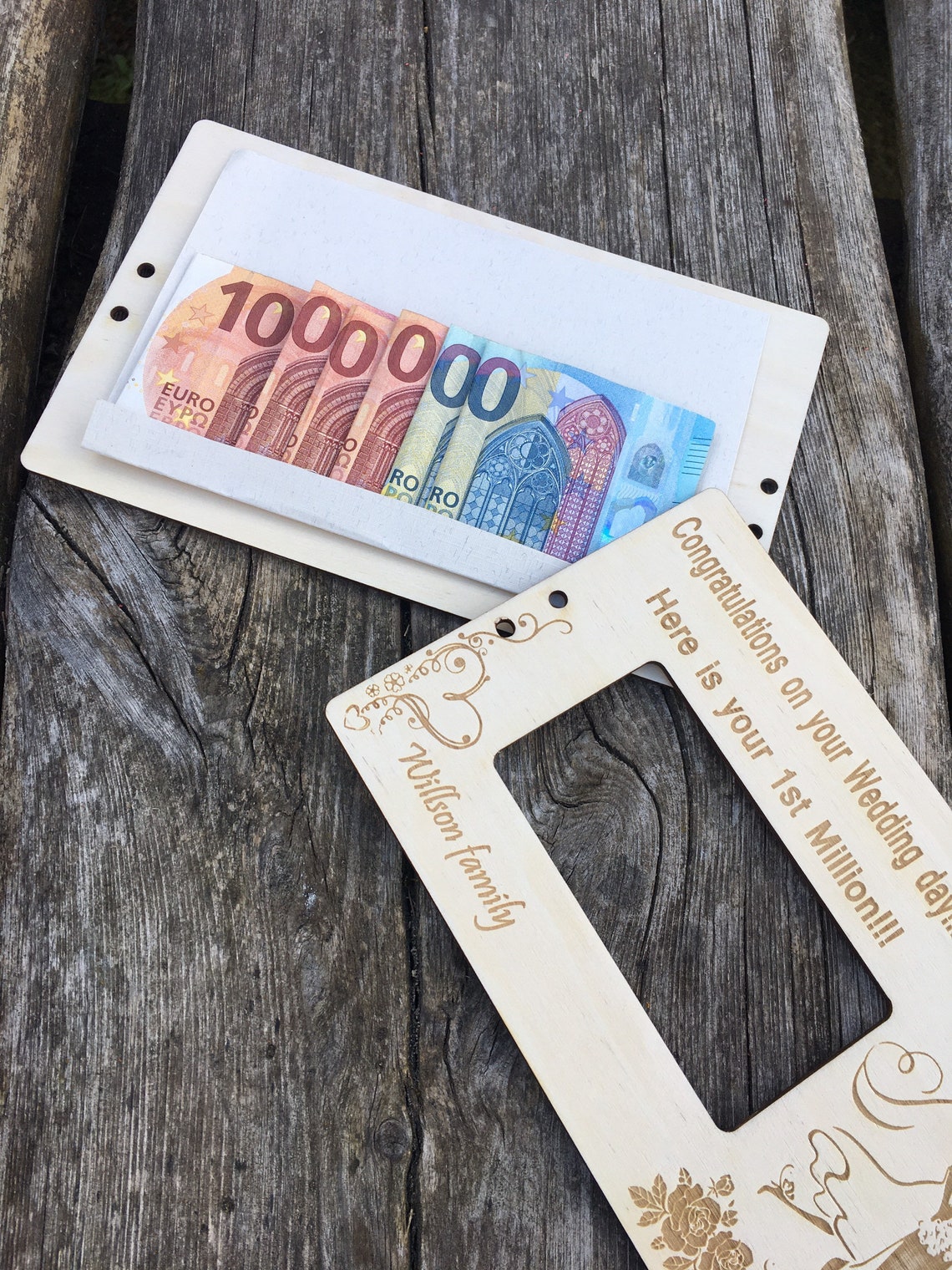 Personalised Wedding Gift. Wooden Money Gift Box. Money Gift | Etsy