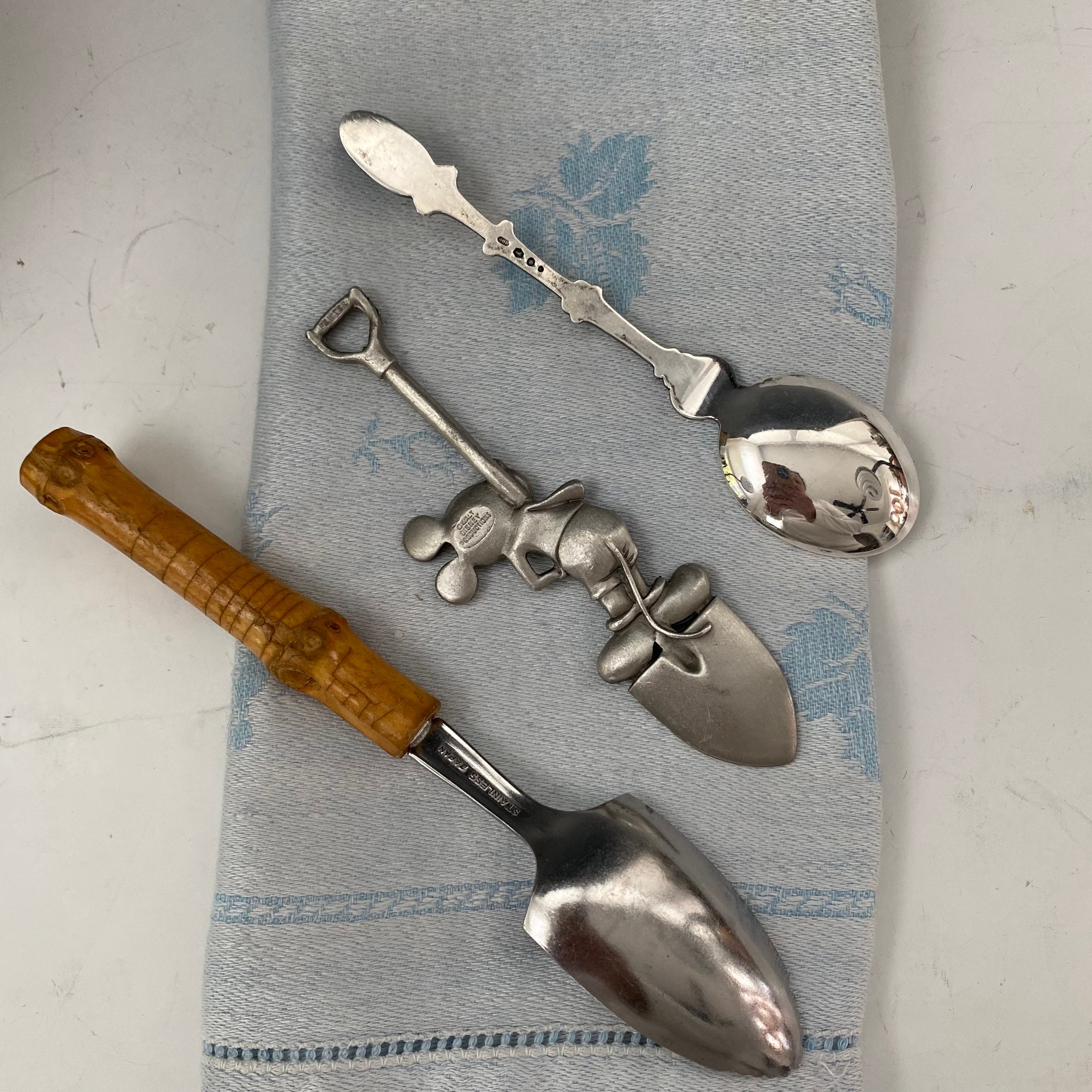 Vintage Collectible Spoons Pewter Mickey Mouse Souvenir - Etsy