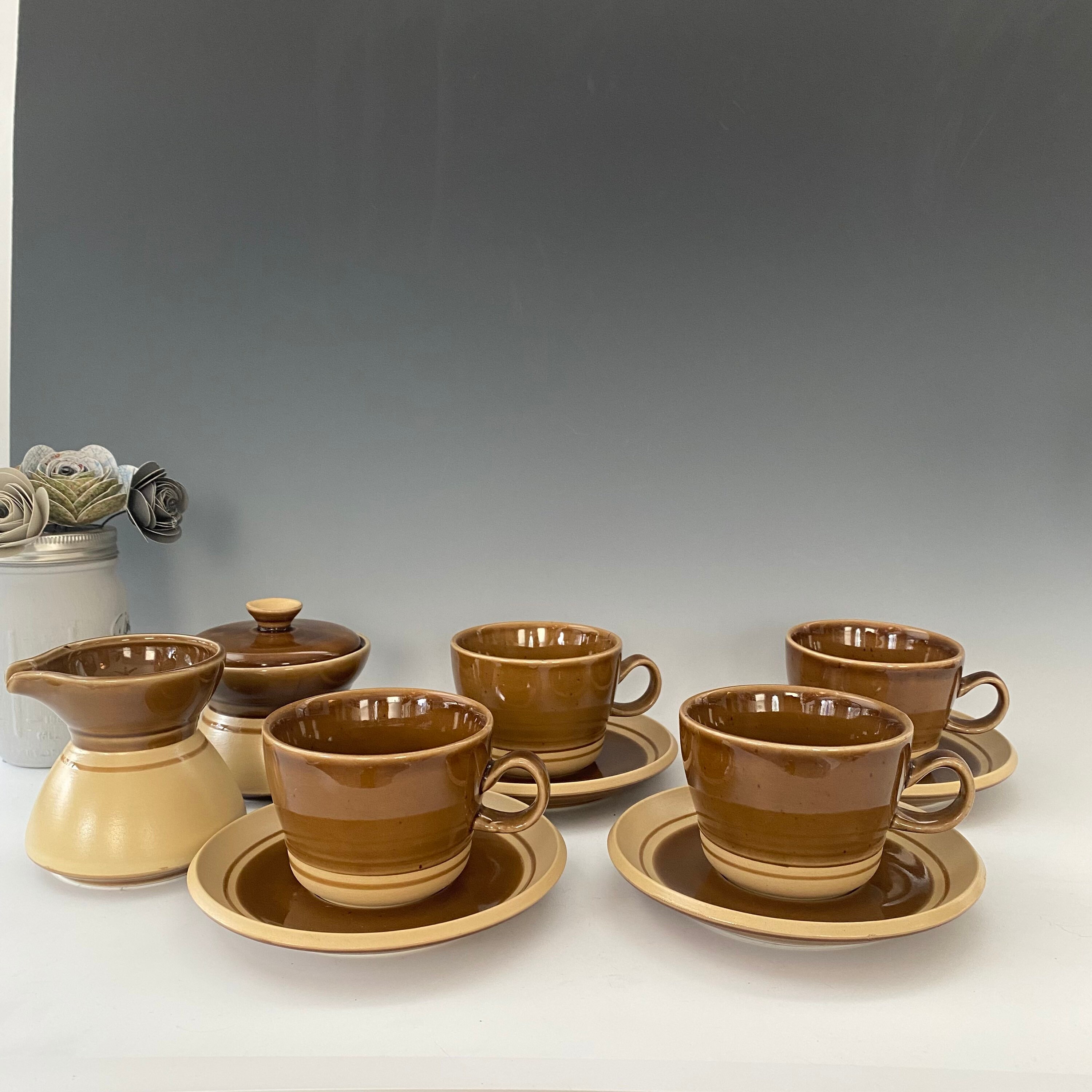 Yamaka Stoneware Japan Eterna Line Marsala Pattern Brown - Etsy