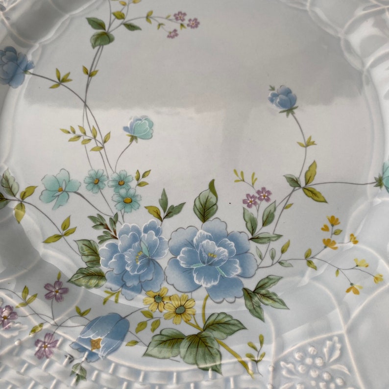 Mikasa Precious Blue Michelle Dinner Plates, Sugar Bowl, Creamer Your ...