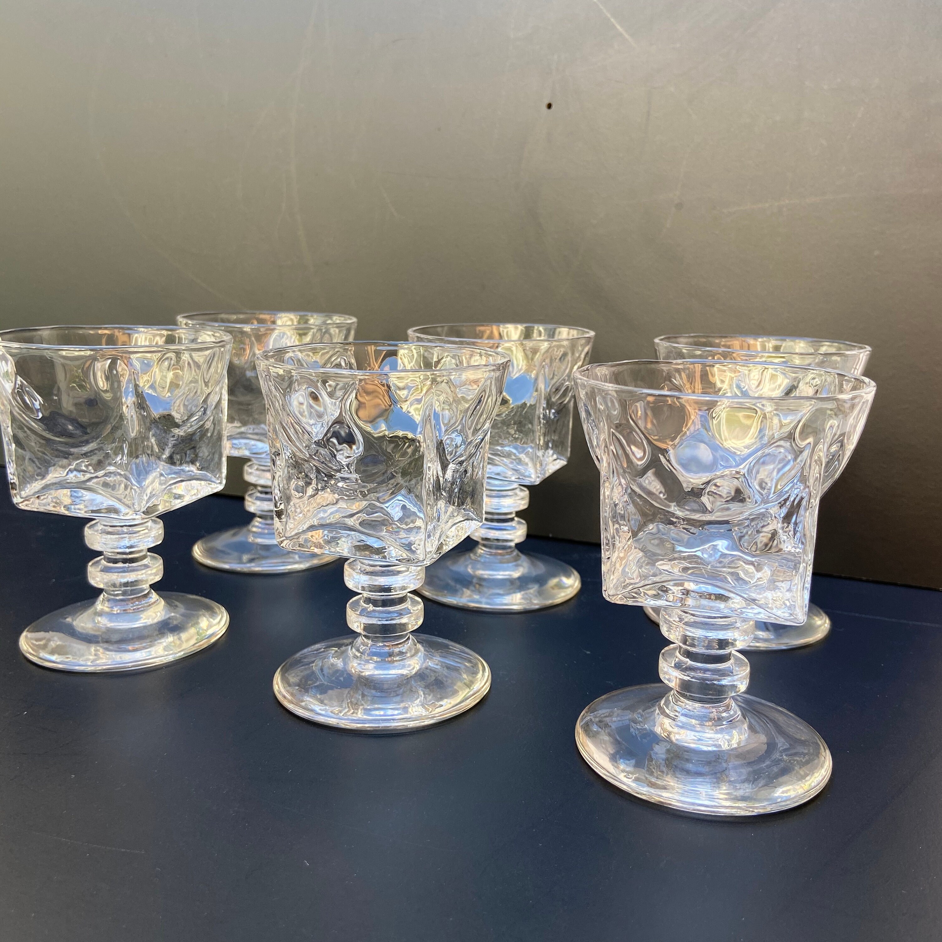 Bryce Glassware *rare* Esquare Martini Glasses, Bryce Lenox Cocktail ...