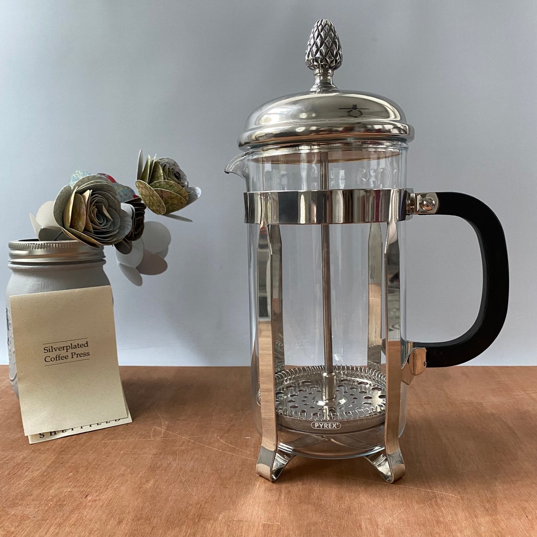 Sheffield Silver Plate French Coffee Press | Pyrex French Coffee Press ...