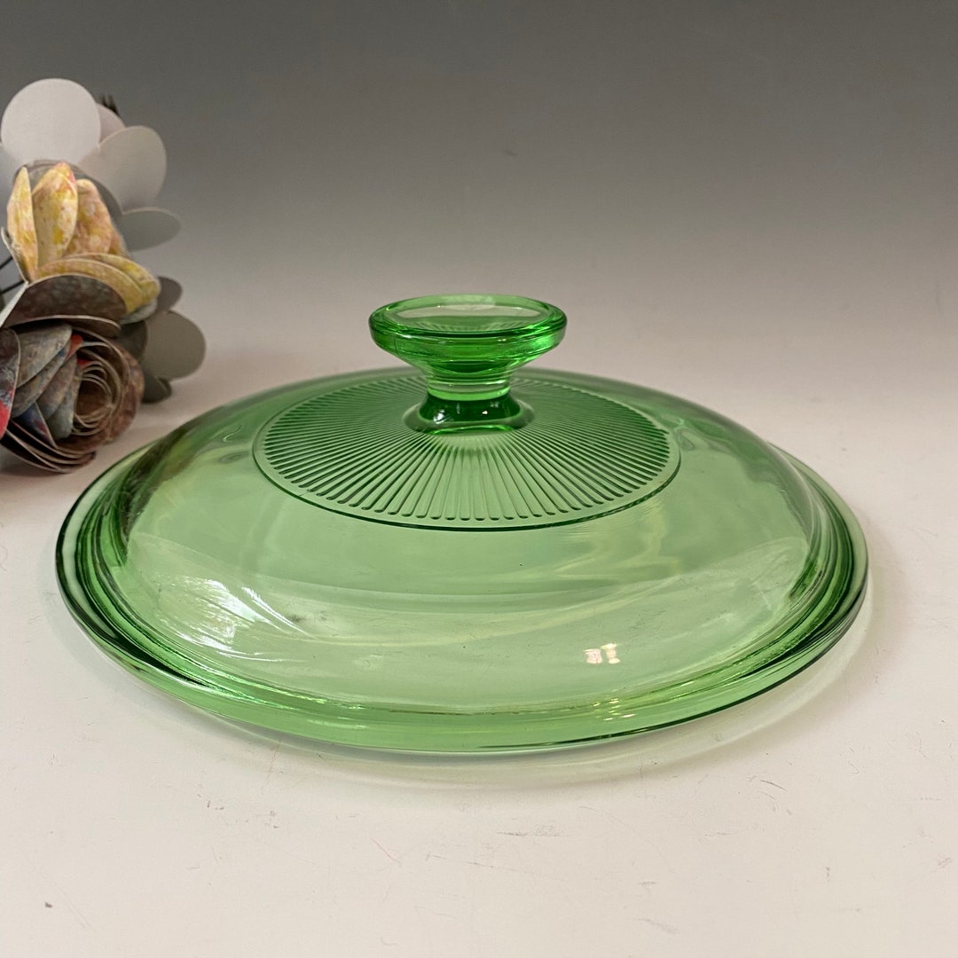 Pyrex G5C Green Lid, Pyrex Corning Souffle Lid, Corning My Garden Lid ...