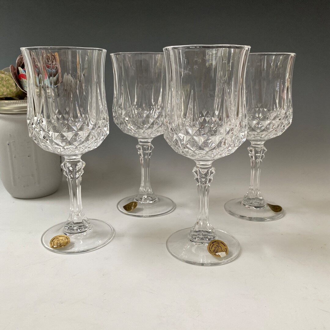 Cristal D'arques France Longchamp Wine Water New in Box, Vintage 24% ...