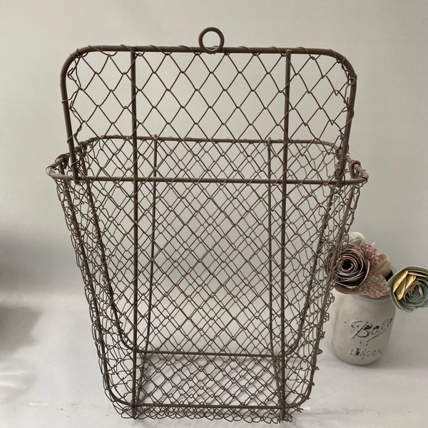 Rustic Wire Basket - Etsy