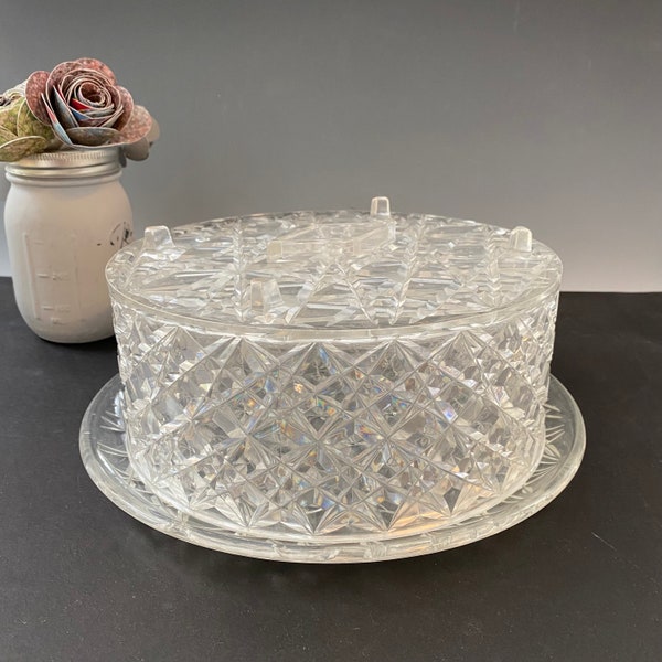 Cake Plate With Dome - Etsy