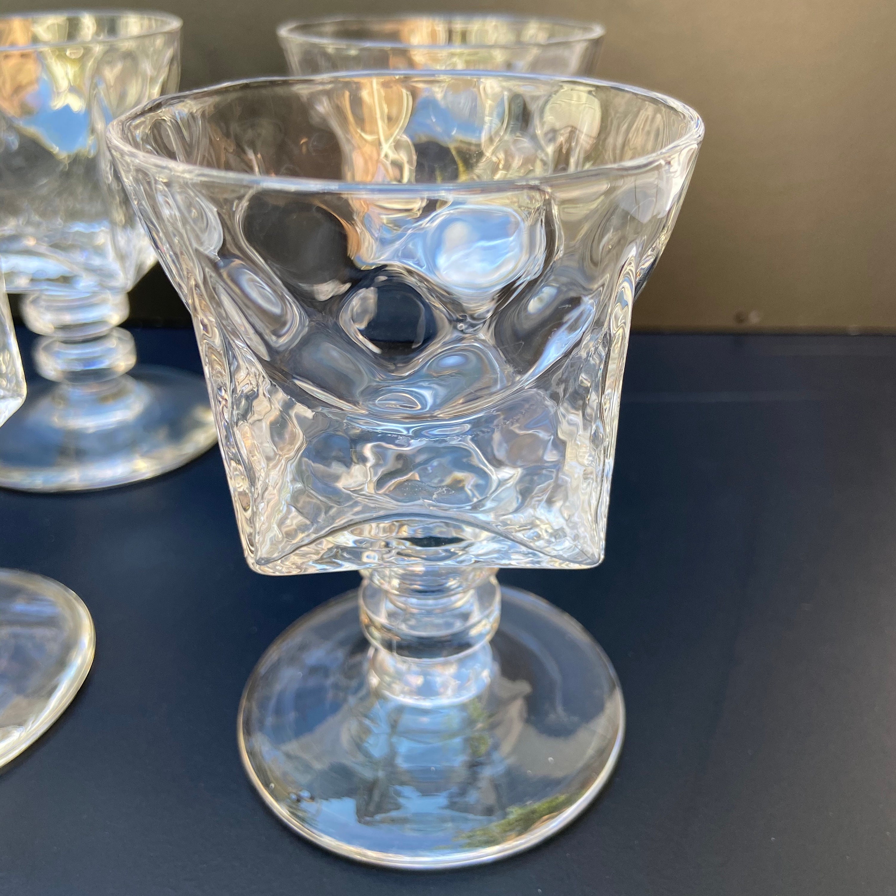 Bryce Glassware *rare* Esquare Martini Glasses, Bryce Lenox Cocktail ...