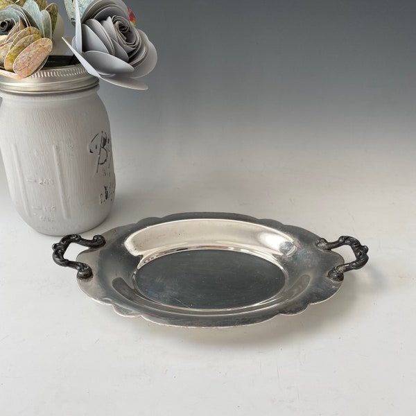 Vintage Silver Tray - Etsy