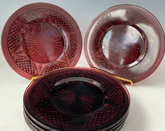 Purple Glass Plates - Etsy