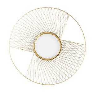 Round Gold Wire Mirror - Etsy
