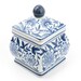 Classic Oriental Blue & White Square Ginger Jar Timeless Chinoiserie ...