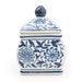 Classic Oriental Blue & White Square Ginger Jar Timeless Chinoiserie ...