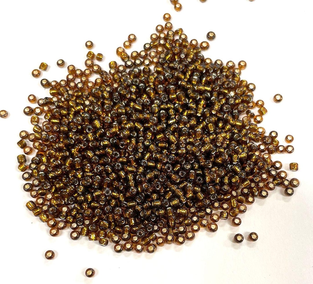 20 Grams Silver Lined Brown Glass Seed Beads 11/0 2mm(no.sl3-121a) - Etsy