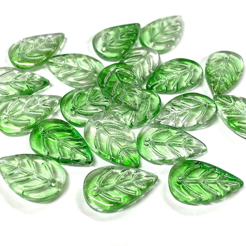 Leaf Beads - Etsy