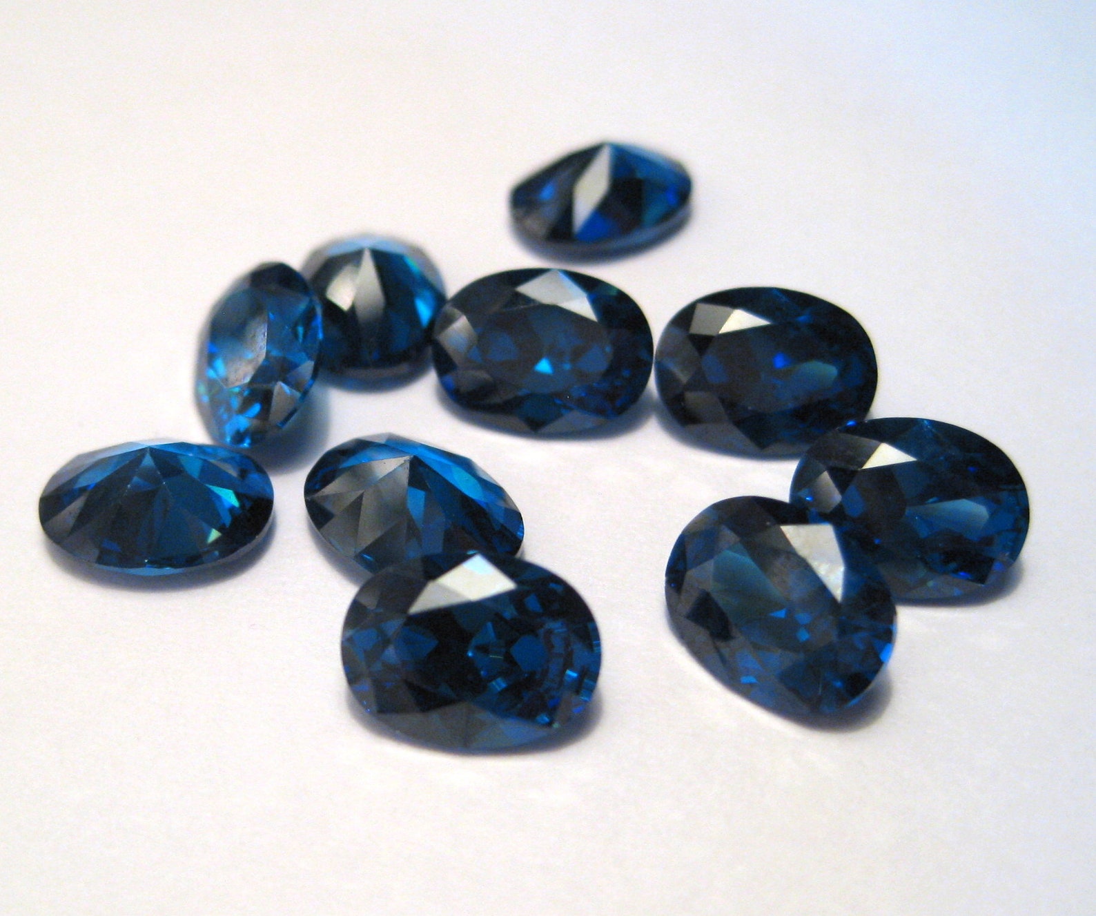 1pc of Dark Blue Cubic Zirconia Faceted CZ Loose Stones AAA | Etsy