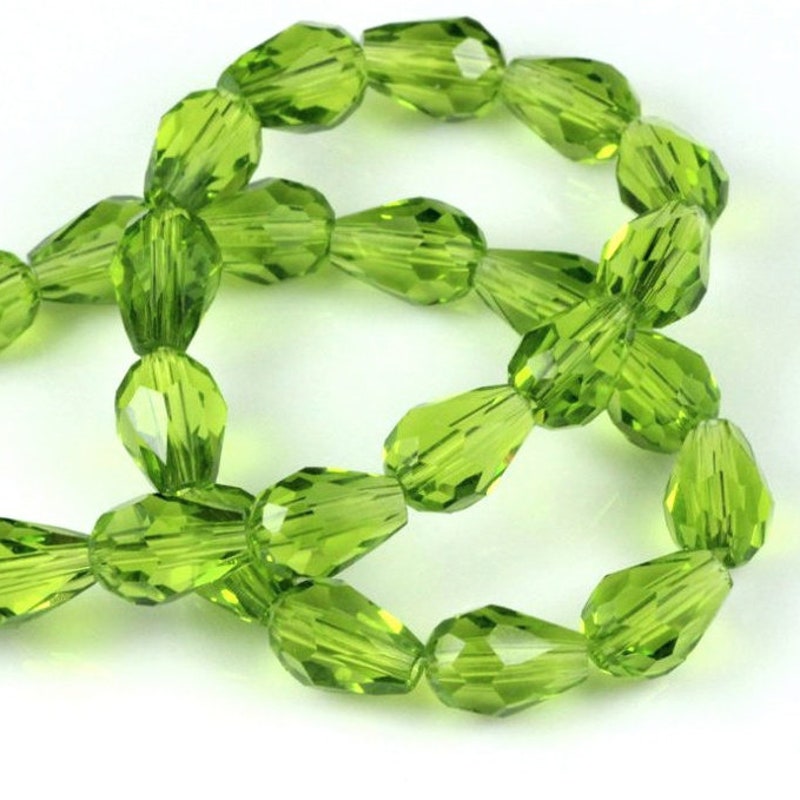 Green Teardrop - Etsy