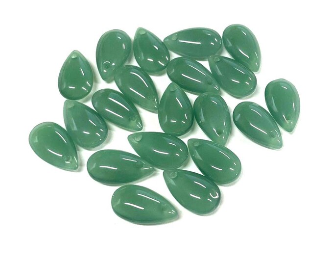 20pcs of Imitation Jade Green Teardrop Beads 13mm(no.9-2065) - Etsy