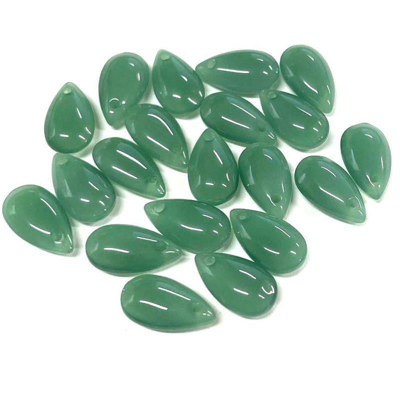 Green Teardrop - Etsy