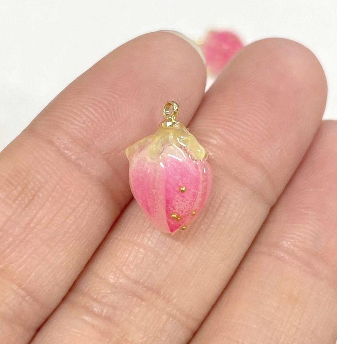 4pcs of Pink Strawberry Charms Acrylic Beads No.rs1-2346b - Etsy