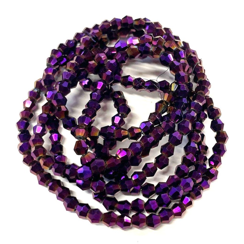 Purple Bicone - Etsy