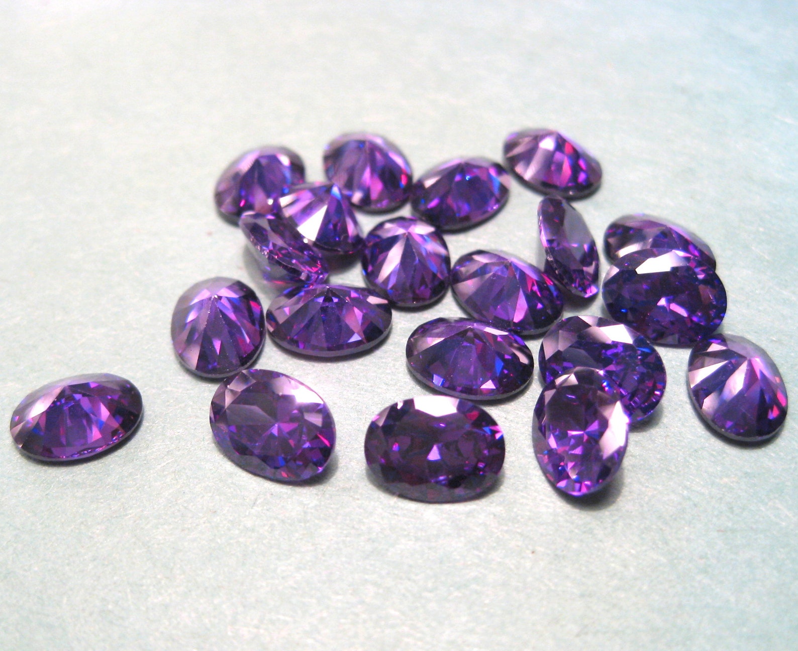 1pc of Amethyst Purple Cubic Zirconia Faceted CZ Loose Stones - Etsy UK
