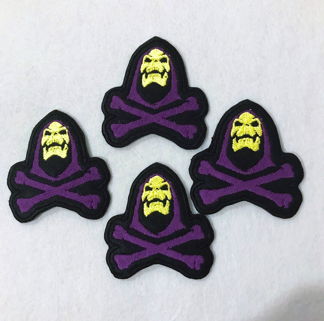 Skeletor Patch Iron on or Sew, Funny Design 90s, - Etsy