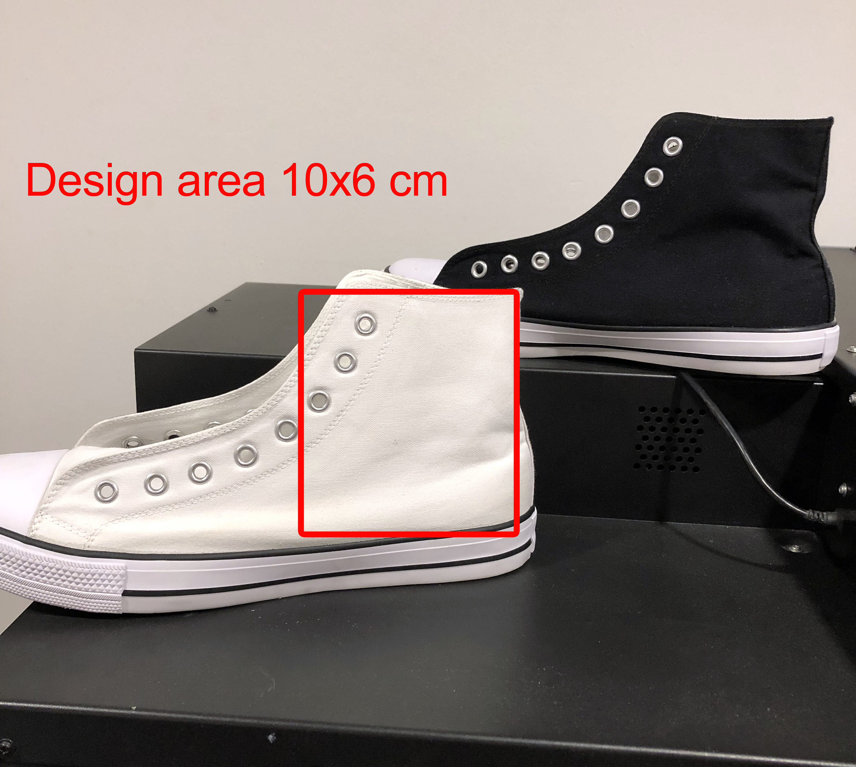 CUSTOM PRINT SHOES High Top Textile Sneakers With Your Logo, Heel ...