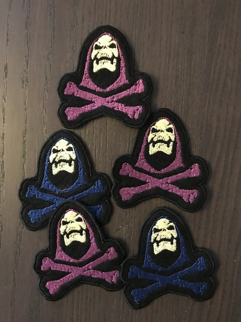 Skeletor Patch Iron on or Sew, Funny Design 90s, - Etsy