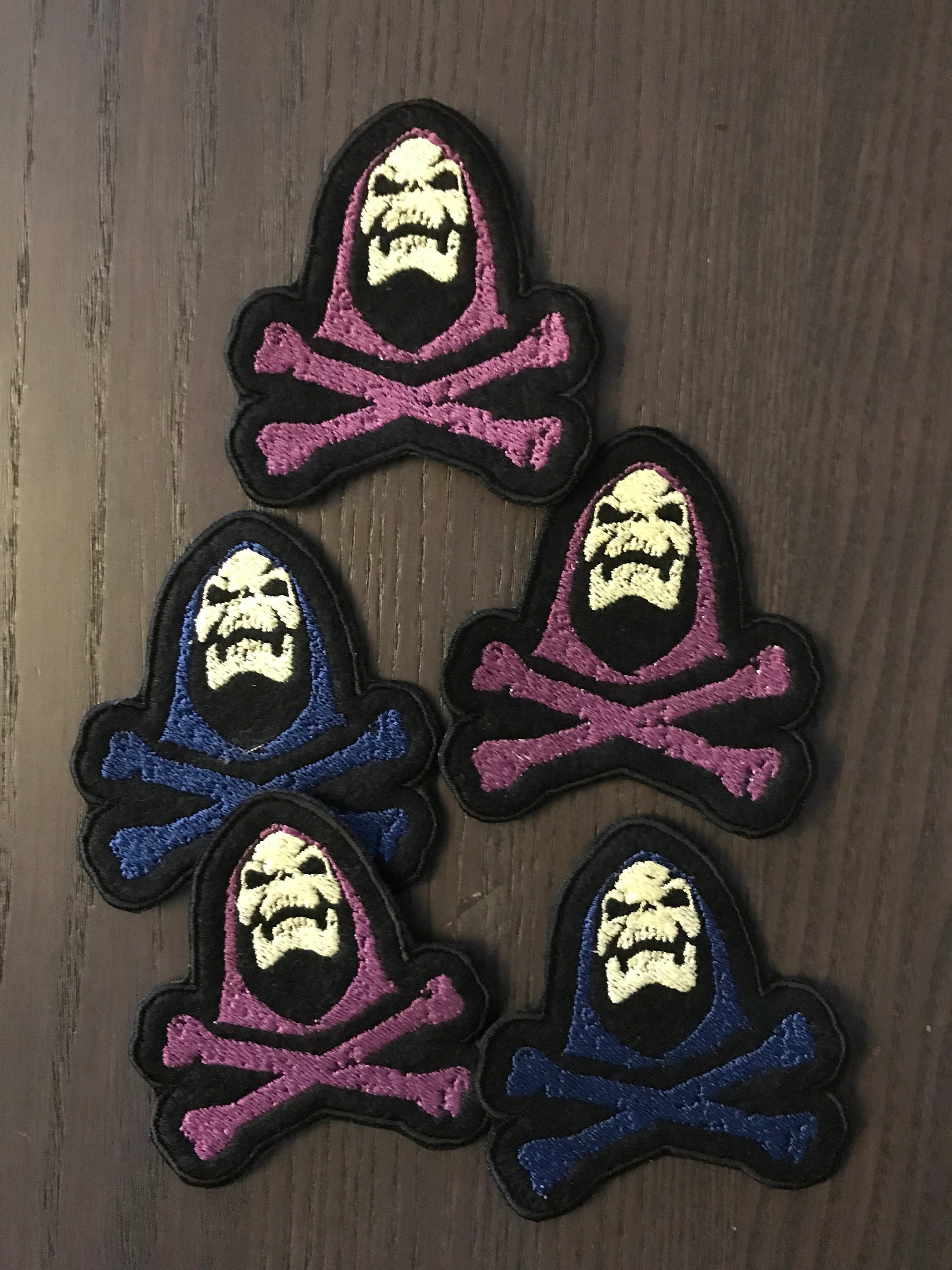 Skeletor Patch Iron on or Sew, Funny Design 90s, - Etsy