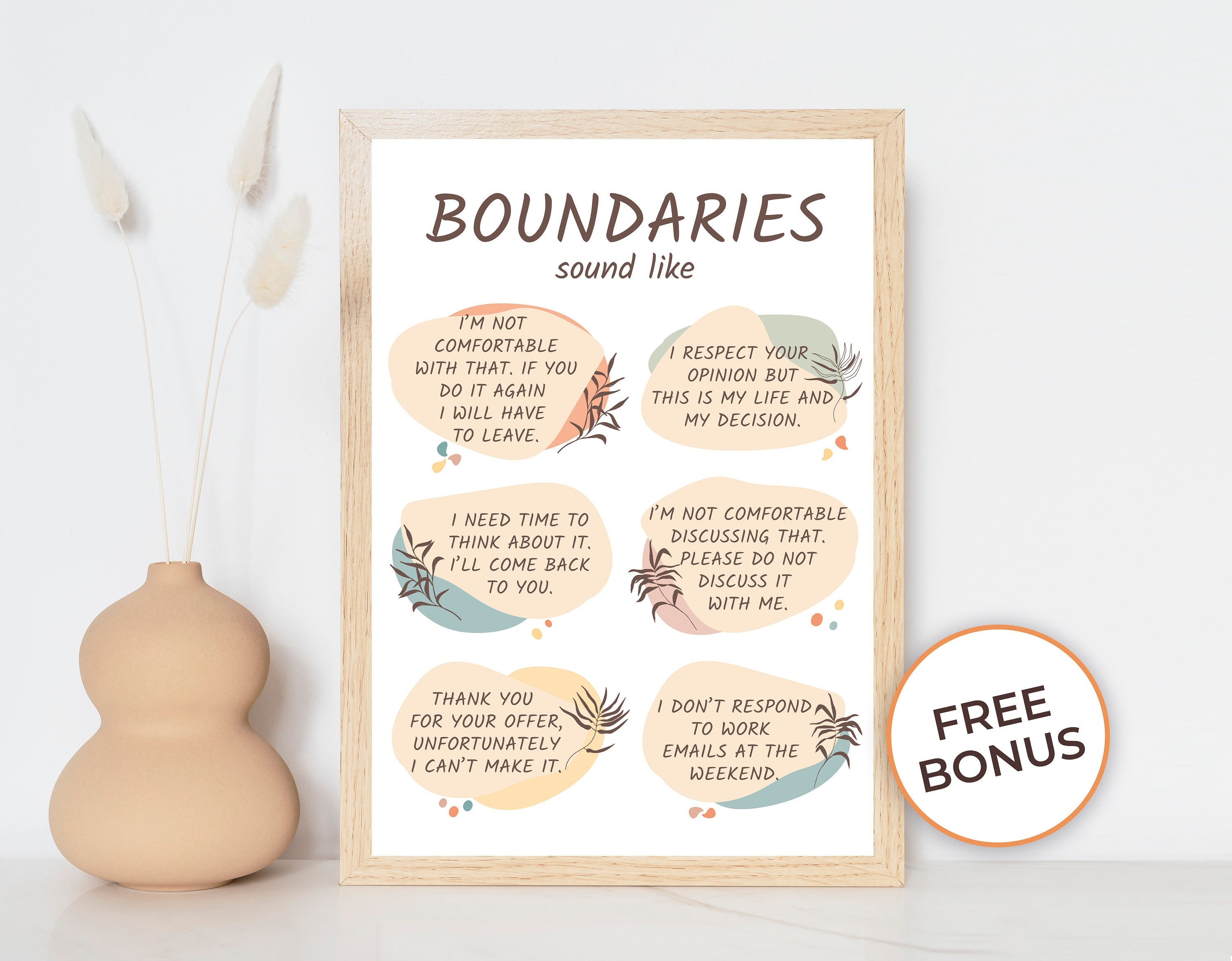 Boundaries Poster School Counselor Office Decor Psychology - Etsy