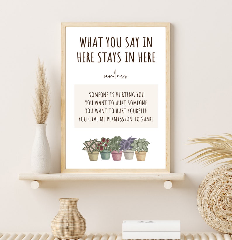 Spanish and English Confidentiality Agreement Poster, Therapy Office ...