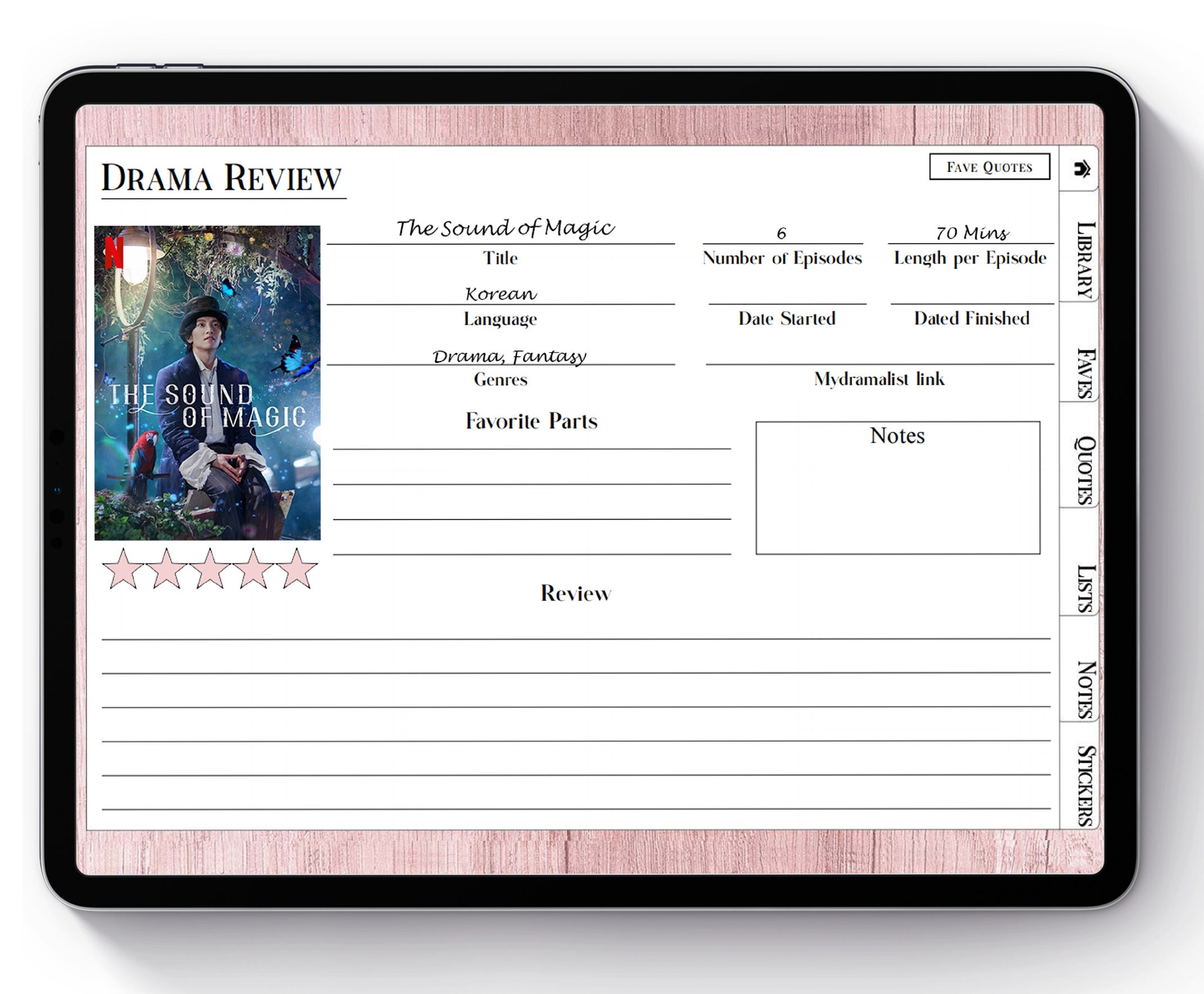Drama Journal | Drama Planner | Kdrama Journal | Kdrama Planner ...