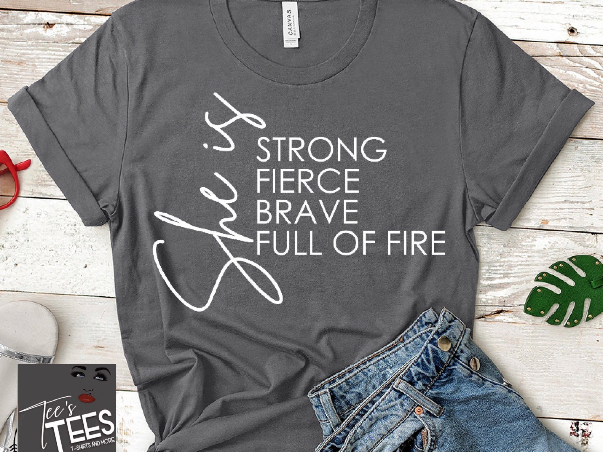 She is Strong Fierce Brave Full of Fire - Etsy