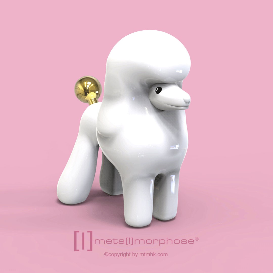 Metalmorphose 3D POODLE KEYCHAIN - Etsy