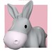 Metalmorphose 3D DONKEY Keychain - Etsy