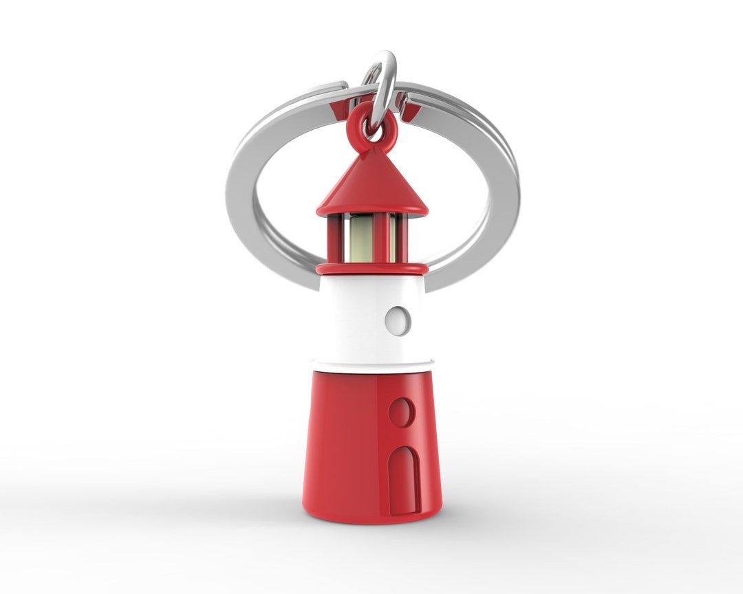 Metalmorphose 3D Lighthouse Keychain glows in the Dark - Etsy