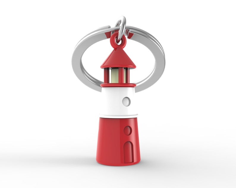Metalmorphose 3D Lighthouse Keychain glows in the Dark - Etsy