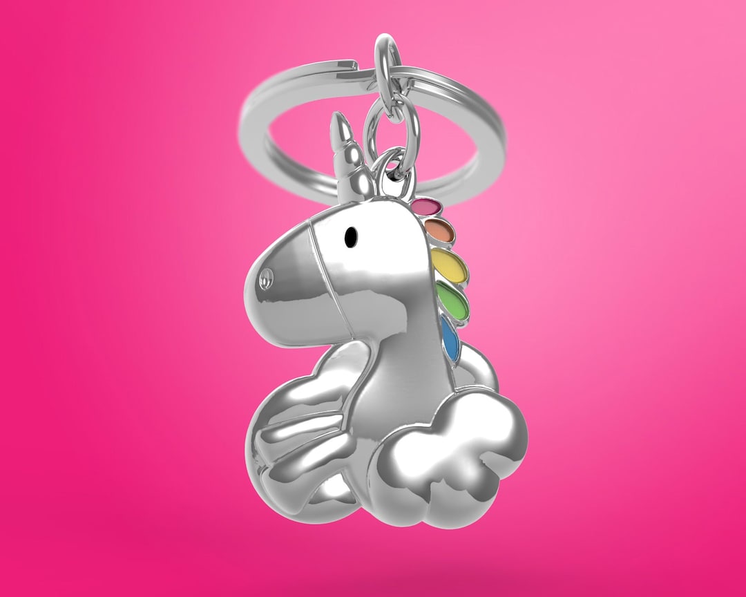 Metalmorphose 3D UNICORN KEYCHAIN (SHINY) - Etsy