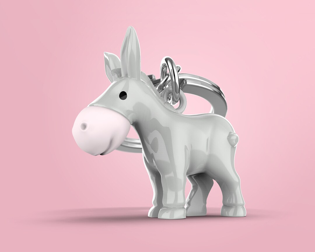 Metalmorphose 3D DONKEY Keychain - Etsy