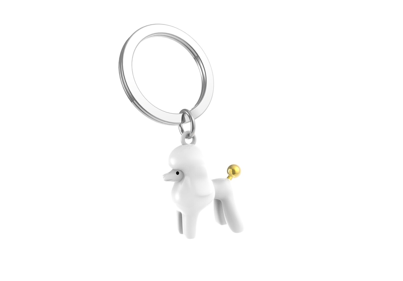 Metalmorphose 3D POODLE KEYCHAIN - Etsy