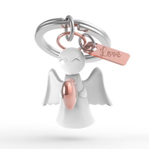 Metalmorphose 3D Love Angel Keychain - Etsy